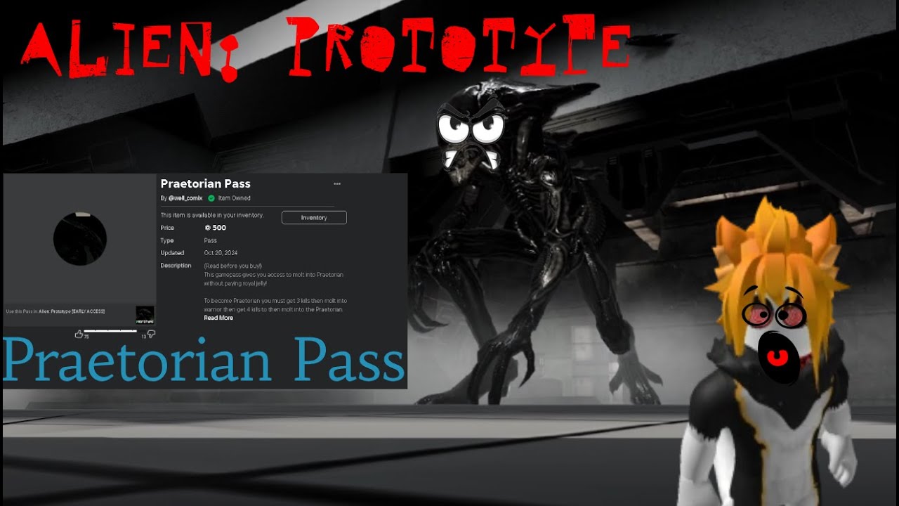Roblox - Alien: Prototype (Praetorian Pass) - YouTube