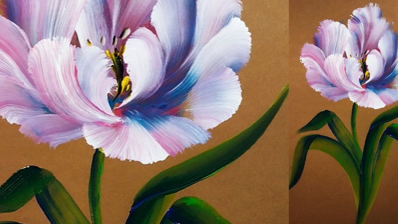 how to draw a decorative flower - YouTube