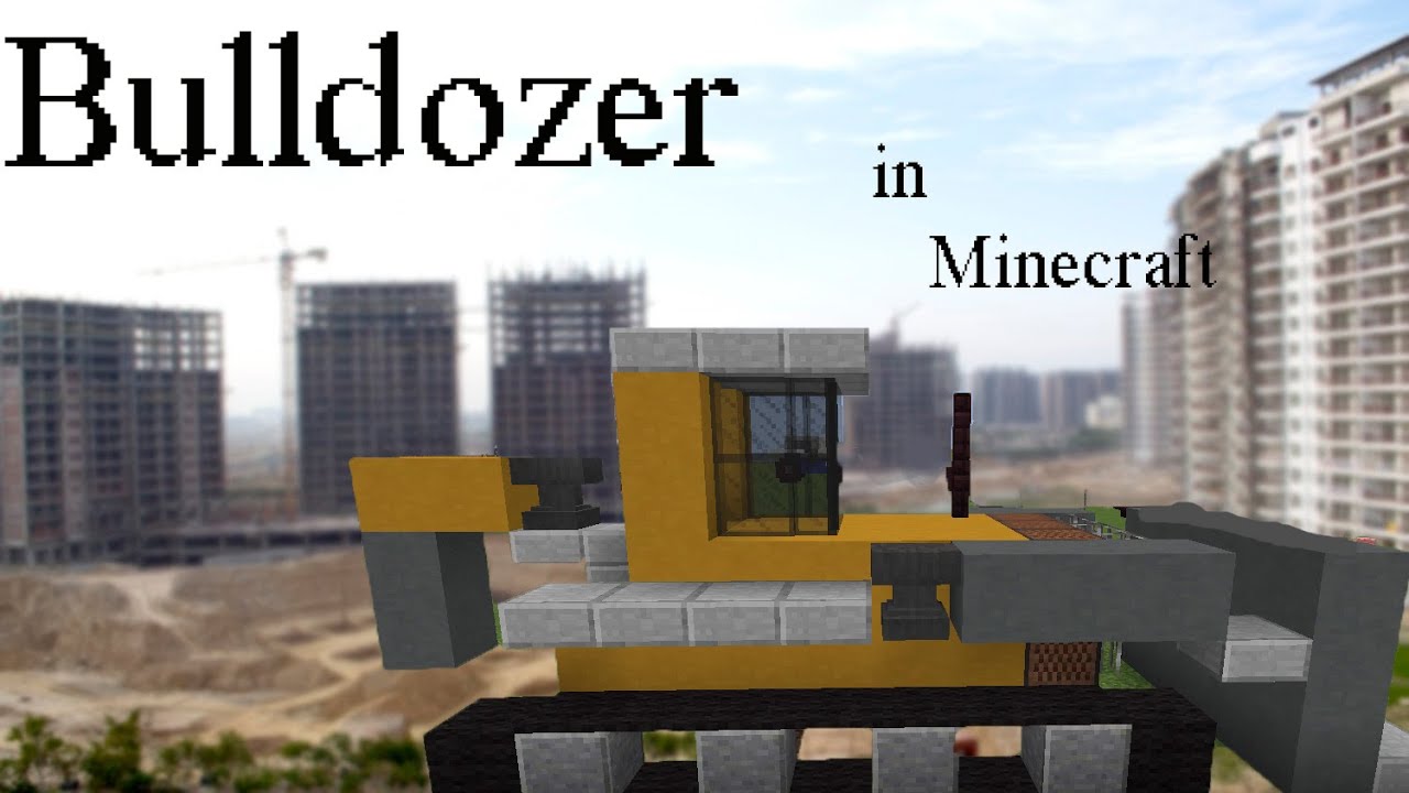 How to build a Bulldozer in Minecraft - YouTube