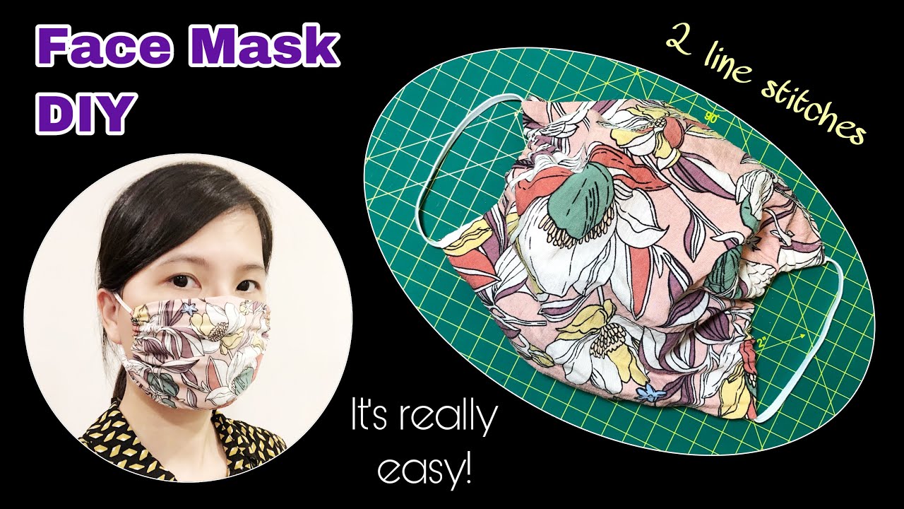 Anyone can make this mask | Handmade medical mask tutorial | Washable ...