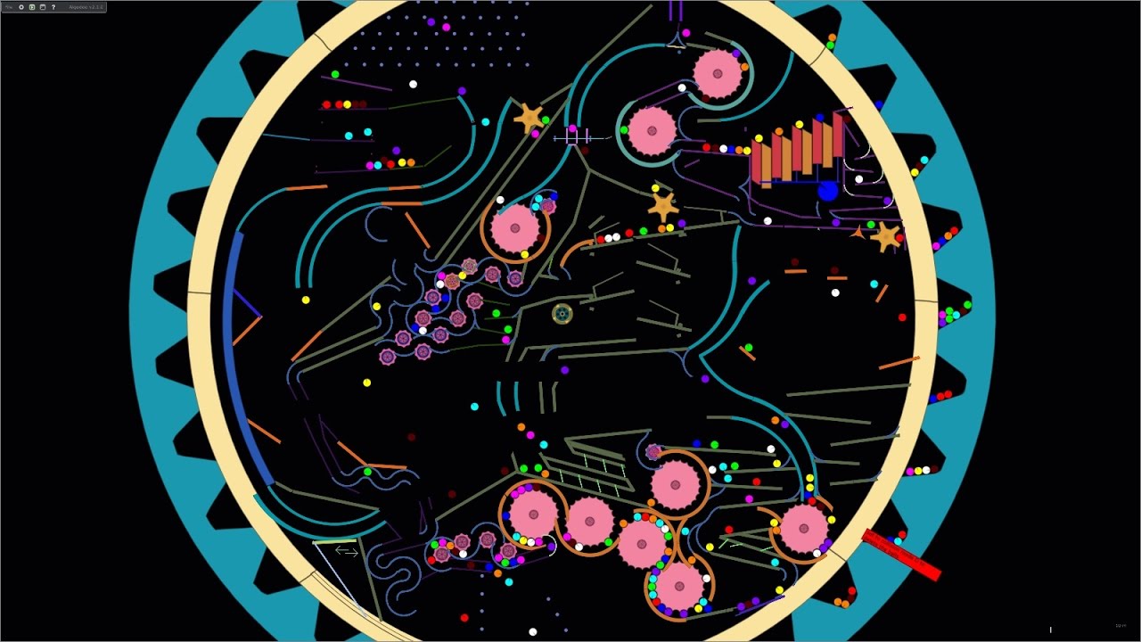 Phun Algodoo Never Ending Marble Machine - YouTube