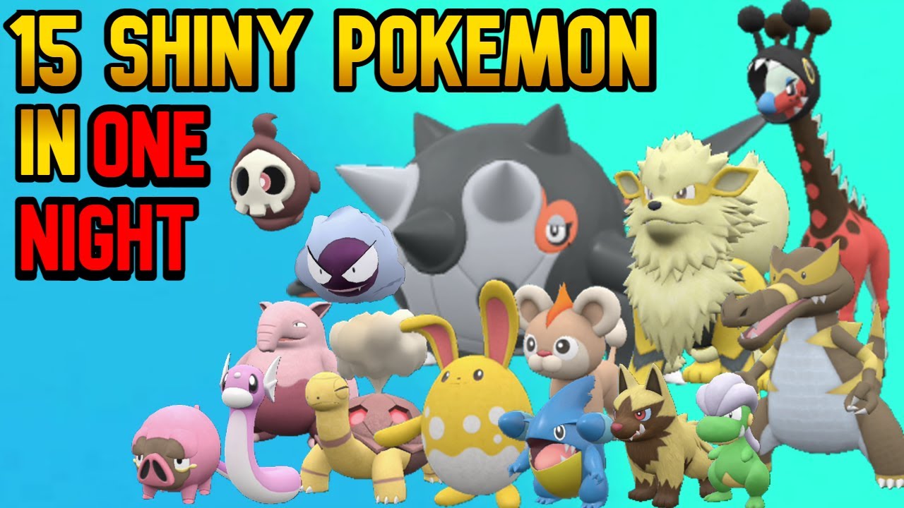 I Found 15 Shiny Pokemon in ONE NIGHT in Pokemon Violet | Shiny Pokemon ...