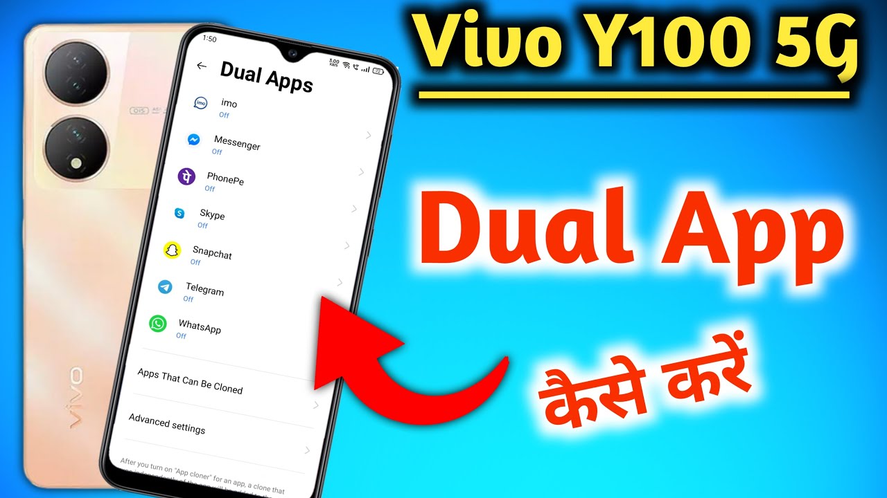 How To Create Dual App in Vivo y100, How To Create Clone App in Vivo ...