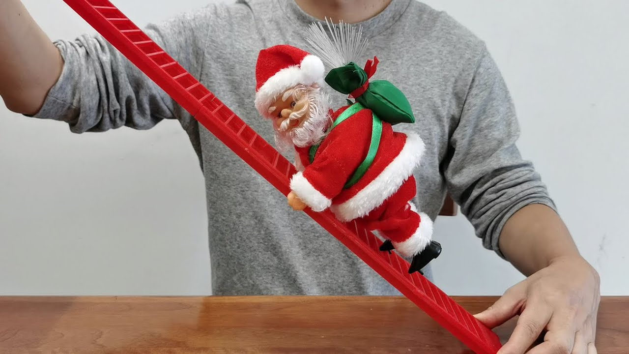 Santa Claus Climbing Ladder Toy Unboxing 2022 - Best Christmas ...