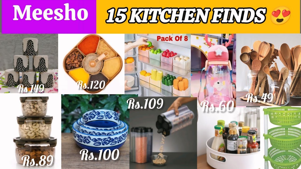 15 Meesho Kitchen Items Haul(Part 2) | Meesho Kitchen Items starts From ...