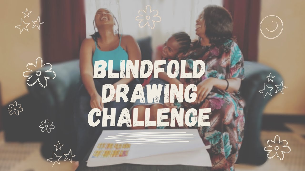 Blindfolded Drawing Challenge ft Tabby and Zuri - YouTube