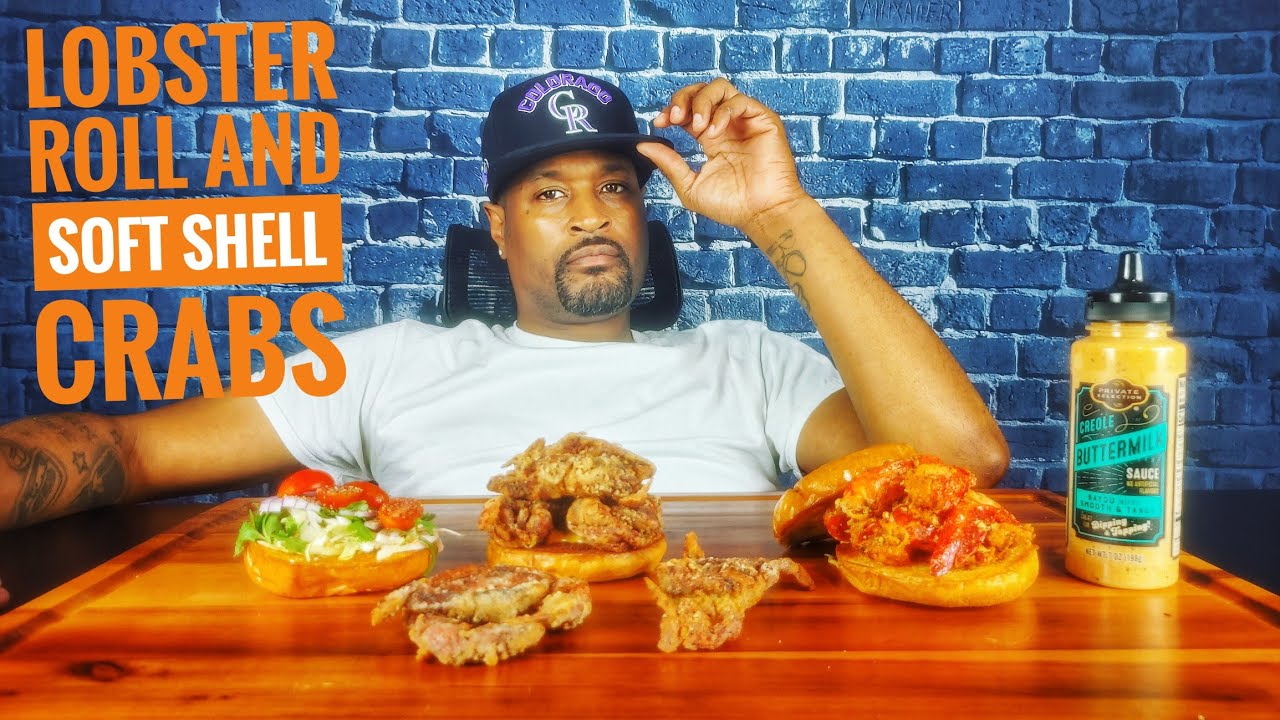Lobster roll and soft shell crabs (ASMR) Mukbang .. If They Make It I ...