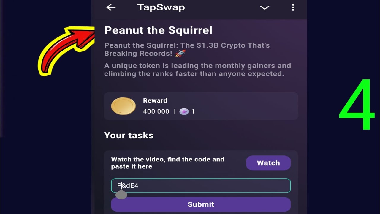 Peanut The Squirrel | Tapswap Code | Peanut the Squirrel: The $1.3B Crypto That's Breaking ...