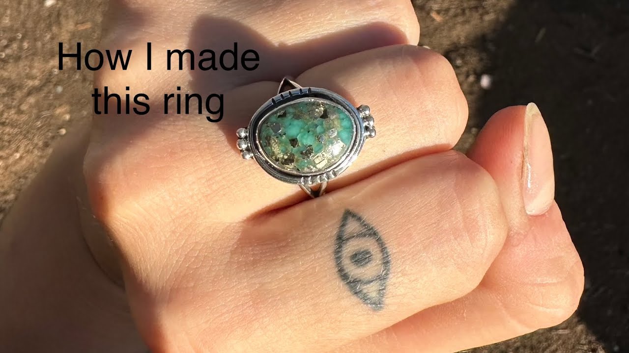 Ring Making Tutorial- How I Made This Turquoise Ring - YouTube