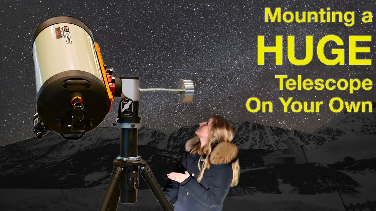 How to handle a huge telescope OTA | One person Celestron C14 Assembly ...
