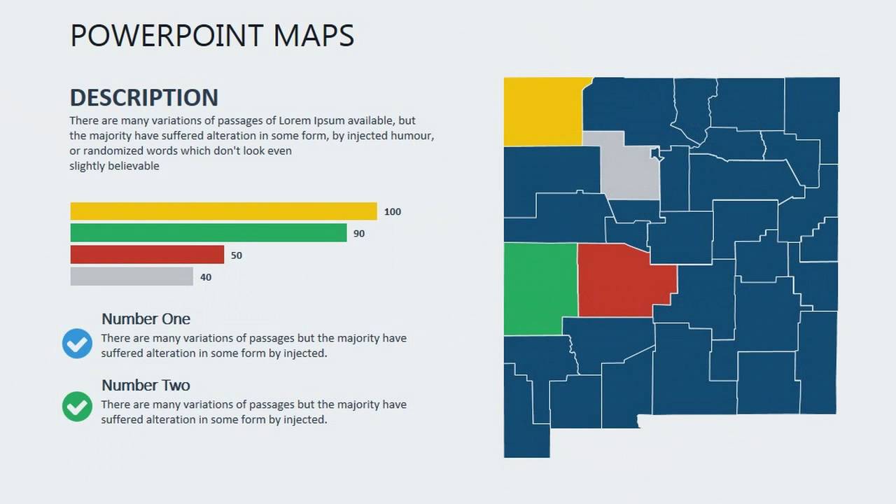 New Mexico USA PowerPoint maps - YouTube