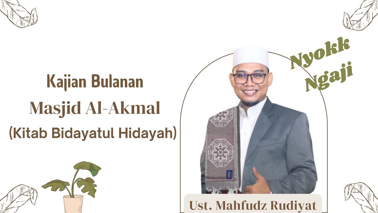🔴Siaran Langsung Kajian ba'da Subuh Masjid Al - Akmal, Kp Raden - YouTube
