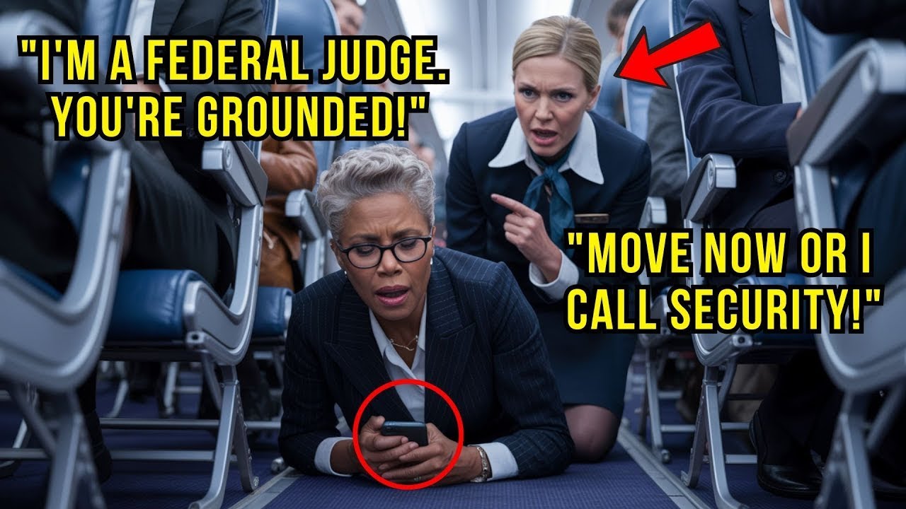 flight attendant pushes black federal judge — she makes one call and ...
