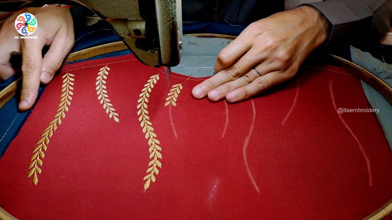 Couple Dress Front Embroidery Design - ITA Embroidery #embroidery # ...