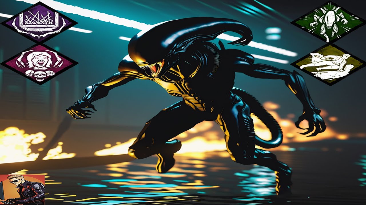 SUPER SPEED Alien Build Wesker voice Dead By Daylight - YouTube