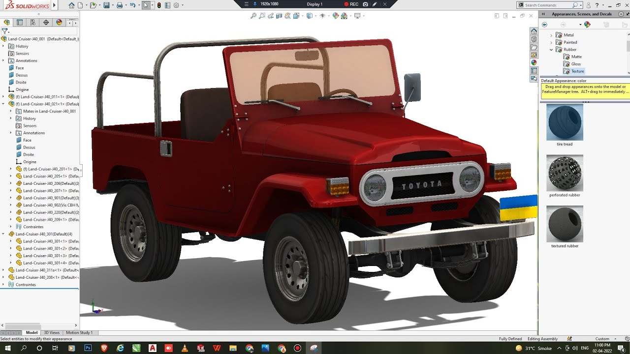 Solidworks Tutorials | Jeep Design And Assembly In Solidworks - YouTube