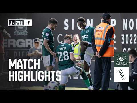 Match Highlights | Argyle v Port Vale