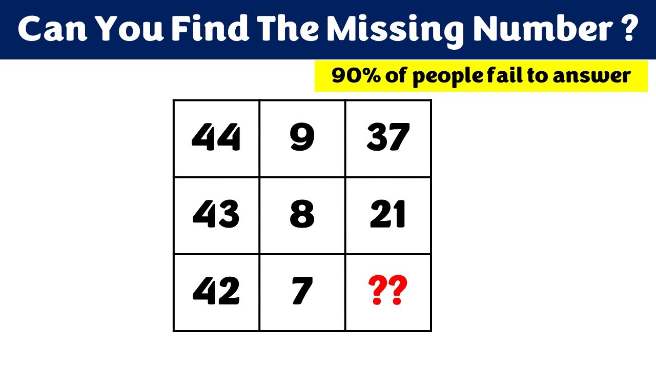 Missing Number Puzzle Reasoning YouTube missing-number-puzzle-reasoning-youtube