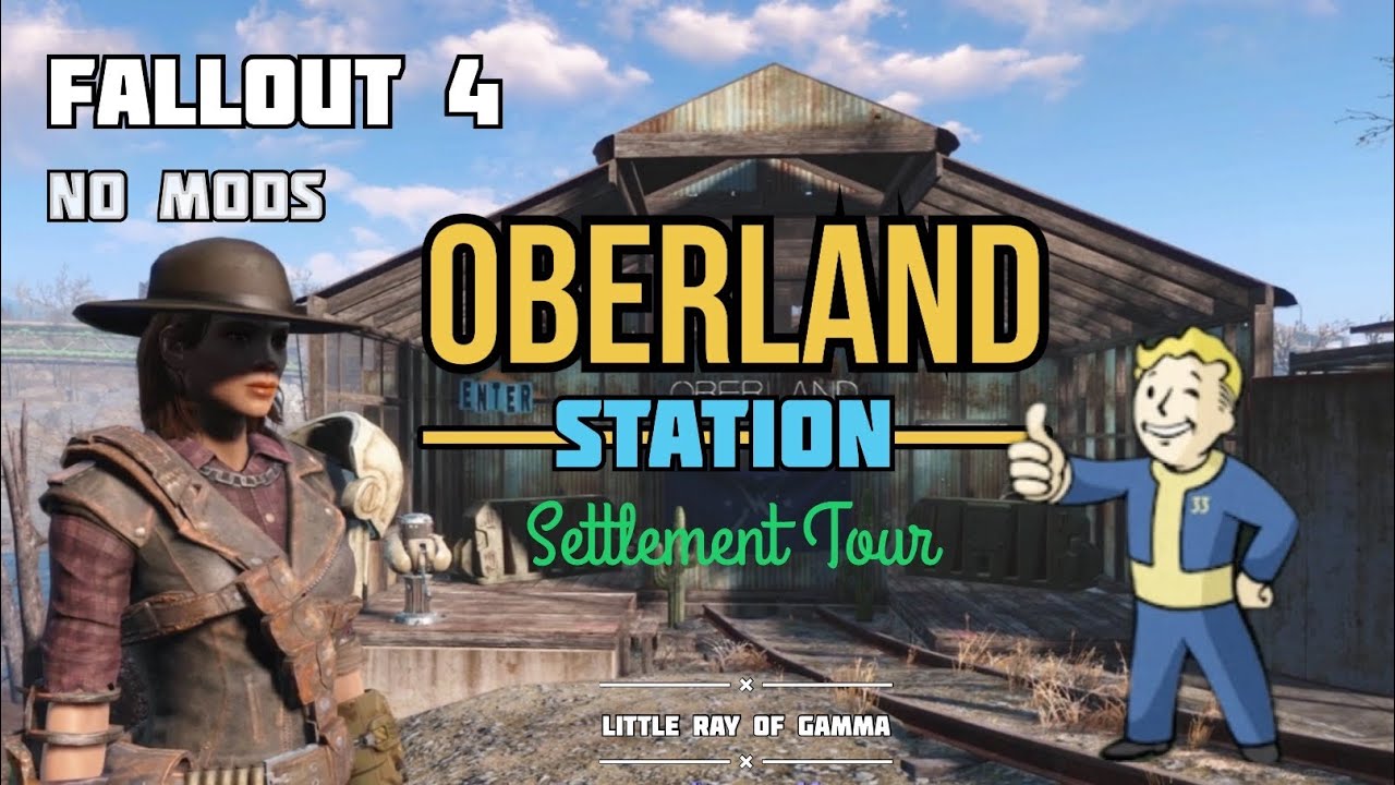 Fallout 4 | Oberland Station No Mods Settlement Build - YouTube