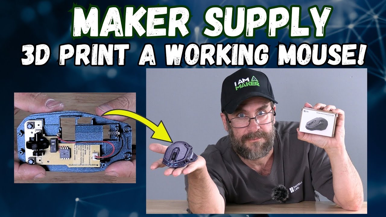 3D Print your own working Wireless computer Mouse - Bambu Lab Maker ...