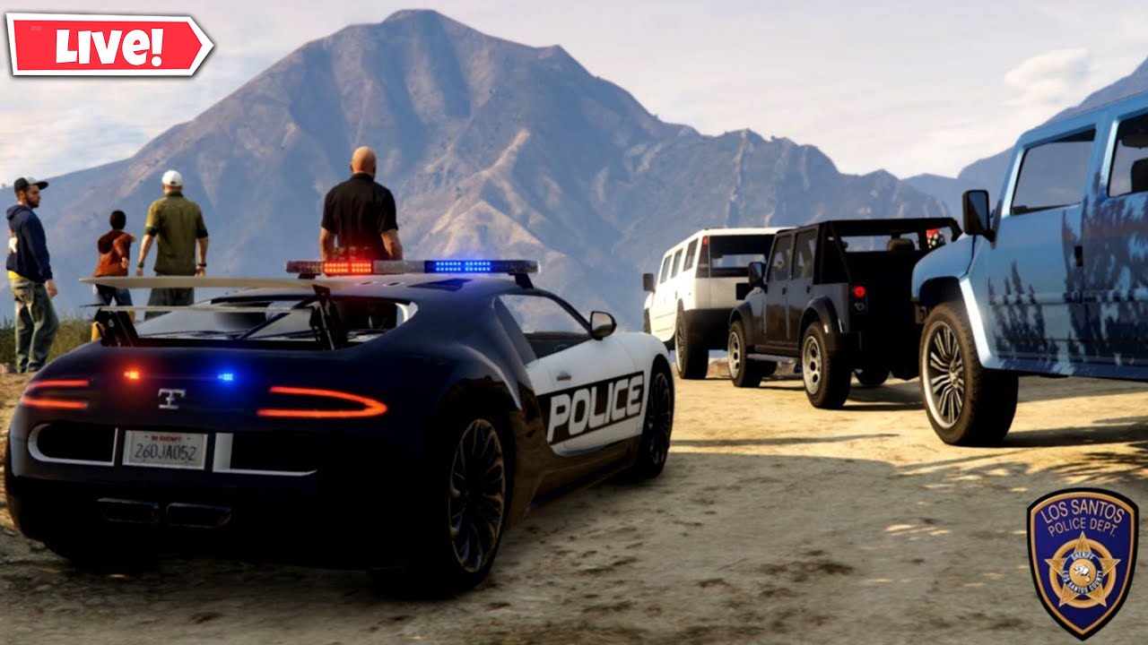 GTA 5 Star Police vs My Sport Car - YouTube