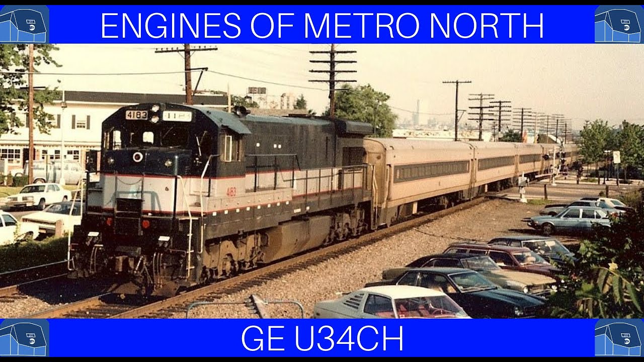 Engines of Metro North General Electric U34CH - YouTube