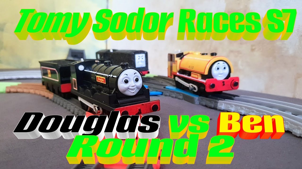 Tomy Sodor Races: Douglas vs Ben S7 Round 2, Race 7! - YouTube