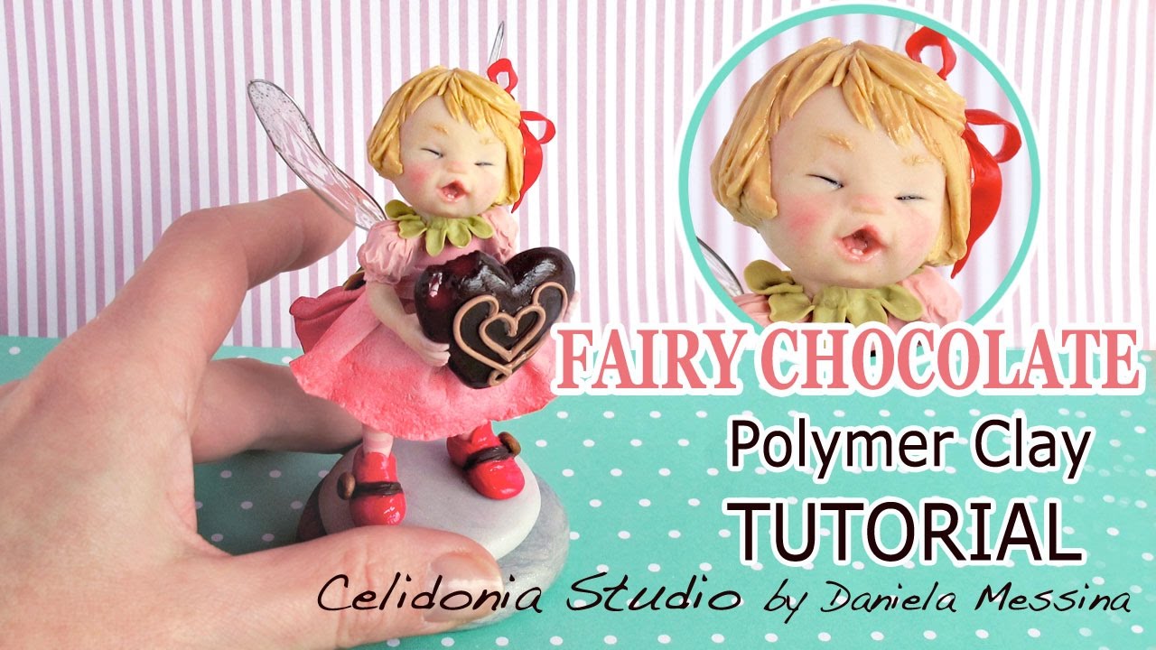Fairy Polymer Clay Tutorial - Eating Chocolate - YouTube