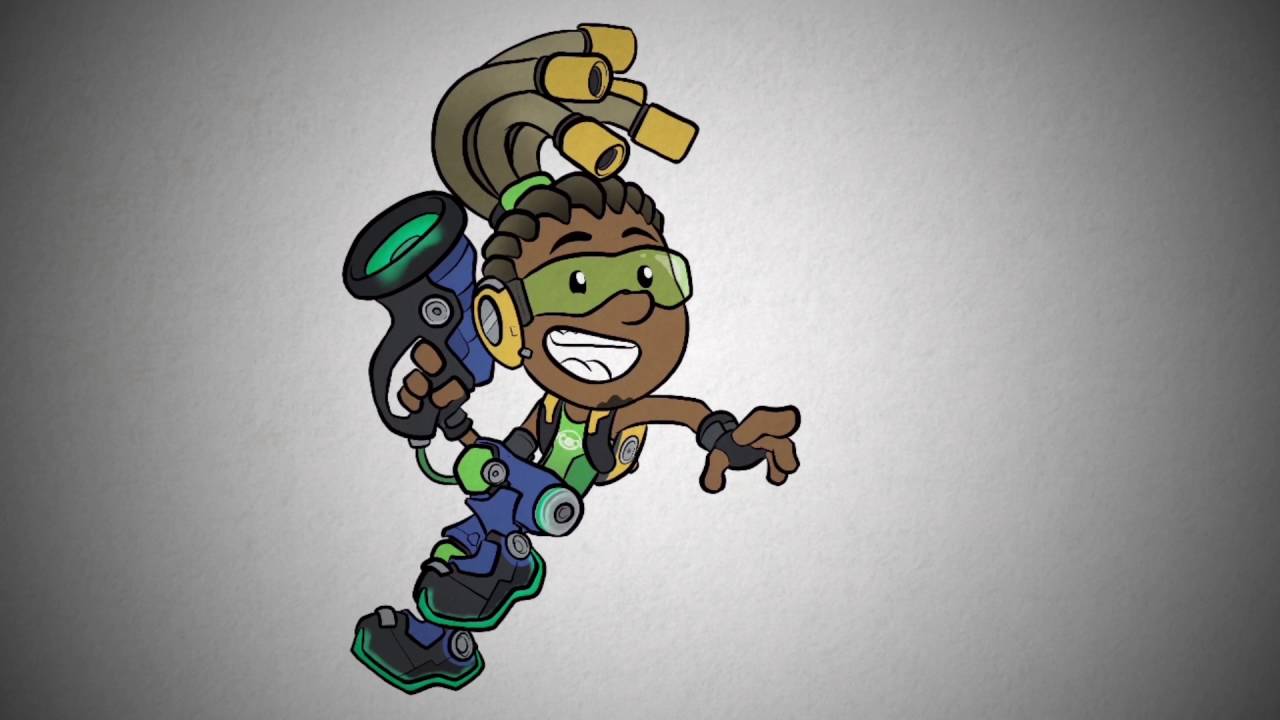 Let's Draw Overwatch: Lucio and D.Va! - YouTube