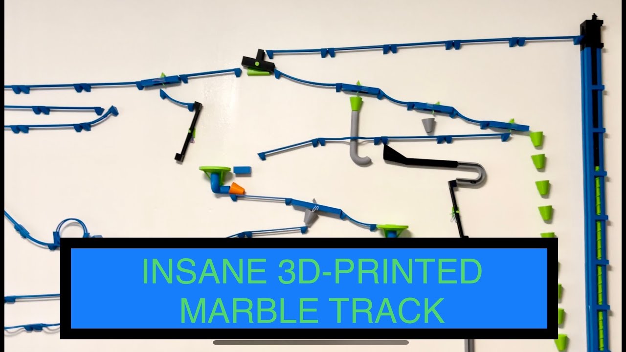 CRAZY 3D-PRINTED MARBLE TRACK WALL!! - YouTube