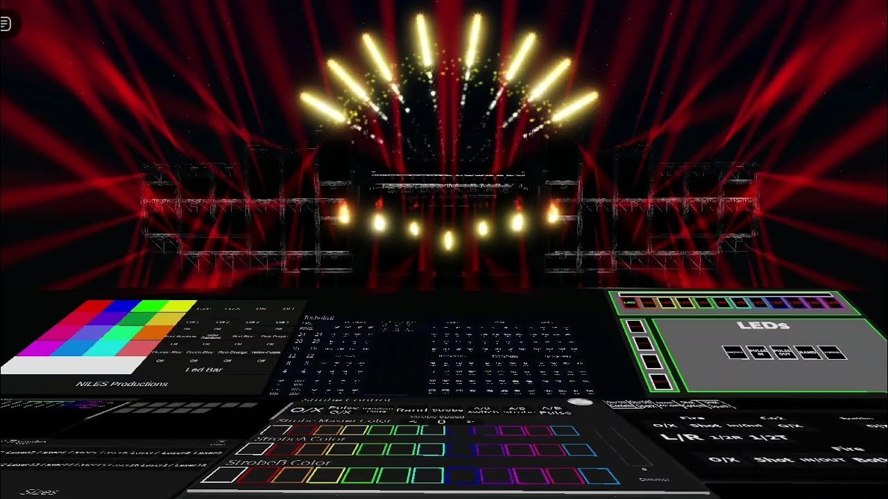 Roblox Light Show | WDF Custom Stage | Set By. VHM4D - YouTube