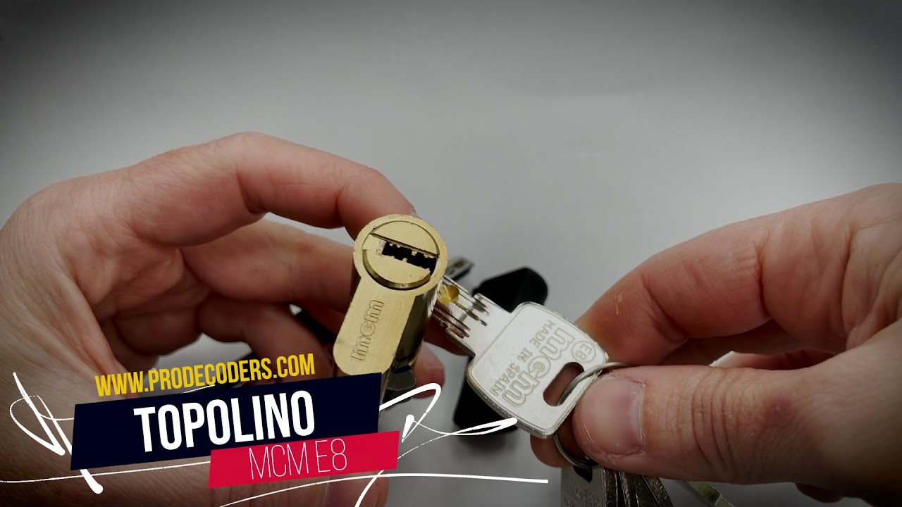 MCM E8 Euro Cylinder Decoder Topolino - YouTube