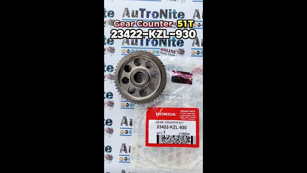 Gear Counter 51T 23422-KZL-930 ori Honda Beat Pop Street Genio Spacy ...