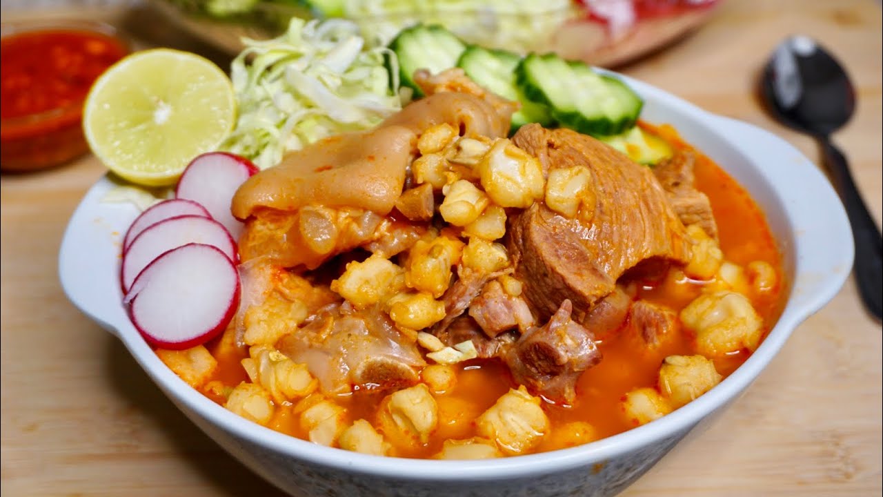 EL MEJOR POZOLE ROJO Para las posadas y Navidad - YouTube