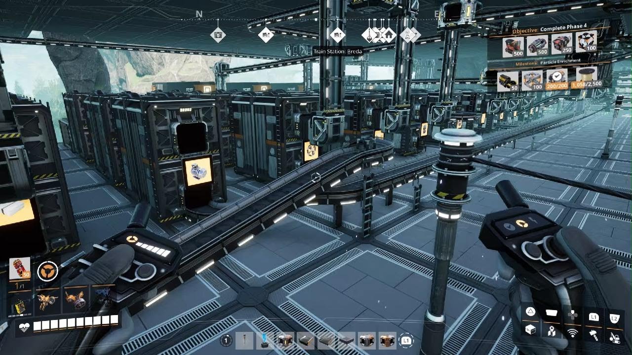 Satisfactory main base fly through. - YouTube