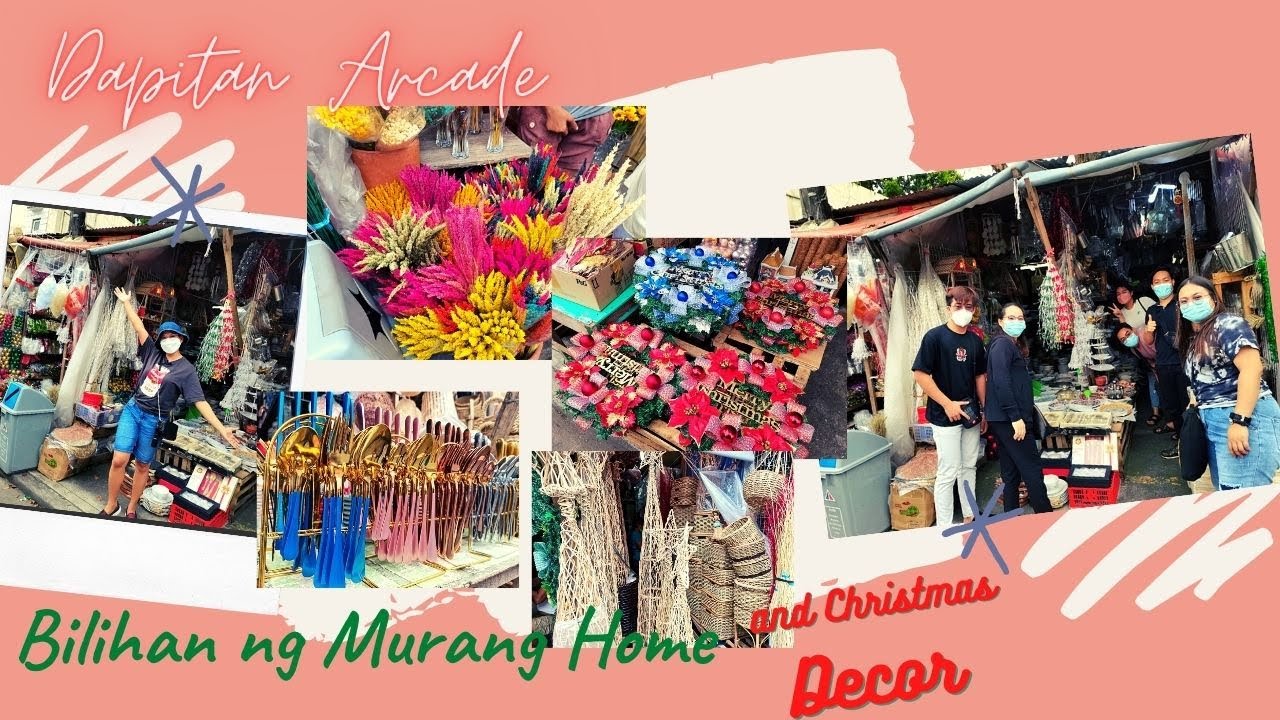 Bilihan Ng Murang Home and Christmas Decor+Haul | Dapitan Arcade - YouTube