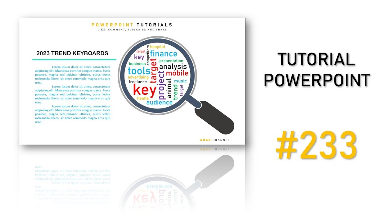Tutorial membuat kaca pembesar dan efek teks menggunakan Powerpoint ...