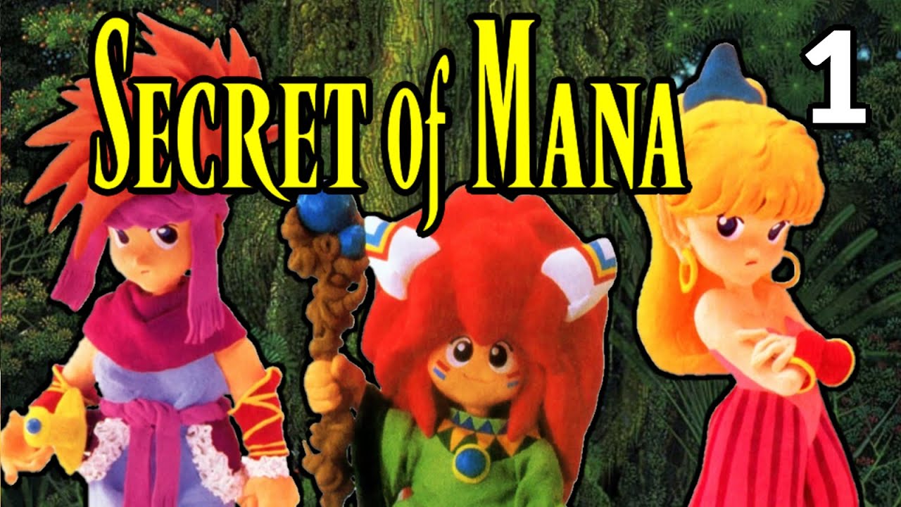 Secret of Mana (SNES) [Part 1] - Mana Sword, Potos, Primm, Water Palace ...