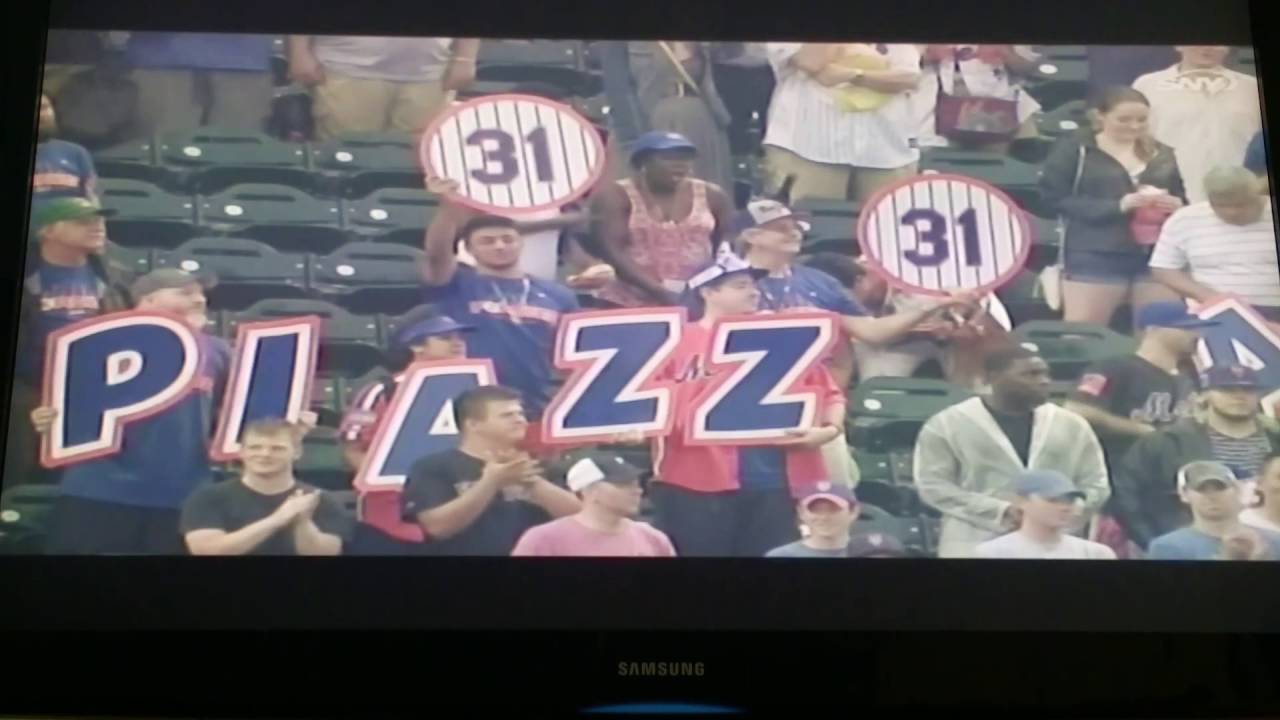 Mike Piazza number retirement - YouTube
