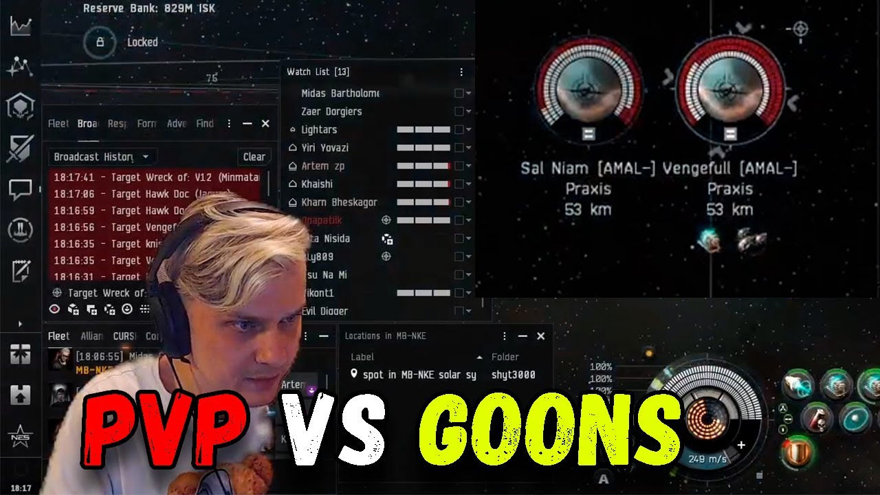 Small-scale pvp against Goonswarm Federation online Eve - YouTube