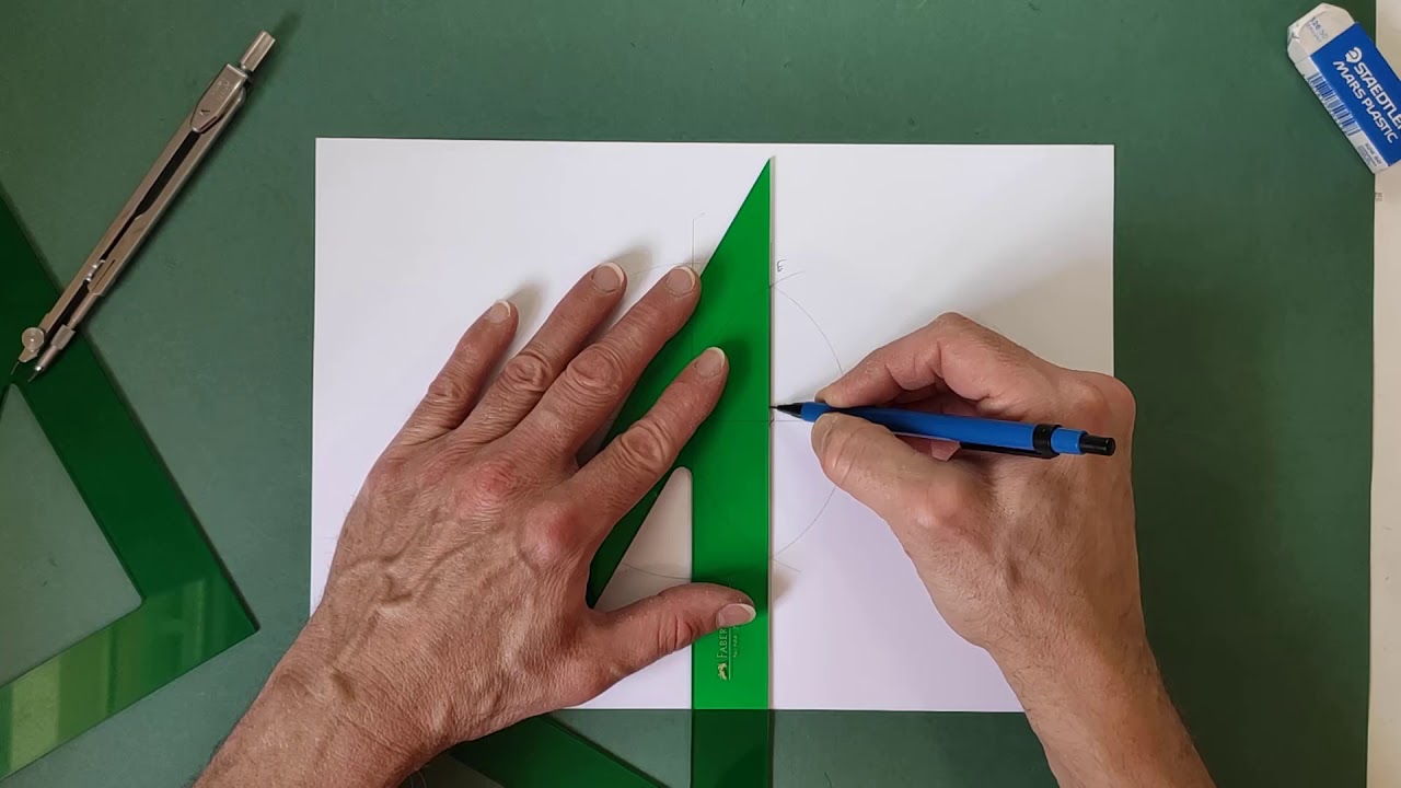 División de la circunferencia en 7 partes iguales - YouTube
