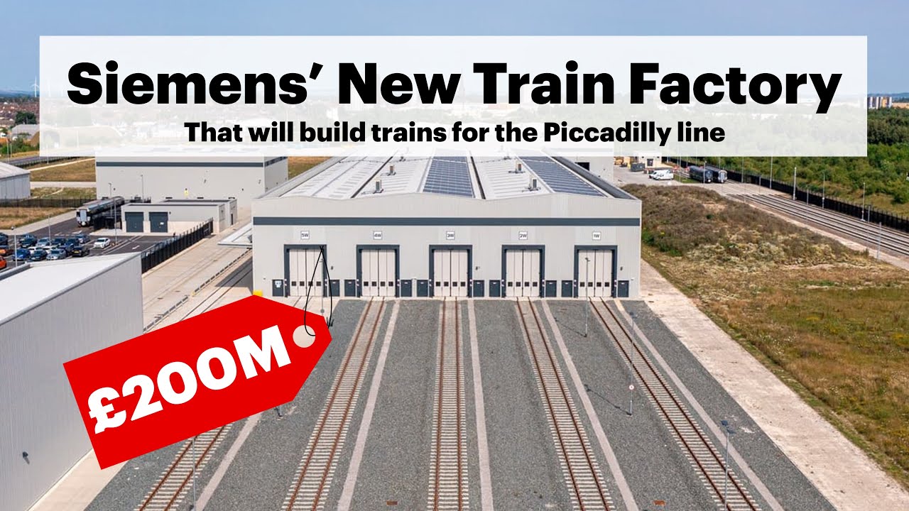 Siemens Opens £200m State-Of-The-Art Train Factory in Goole - YouTube
