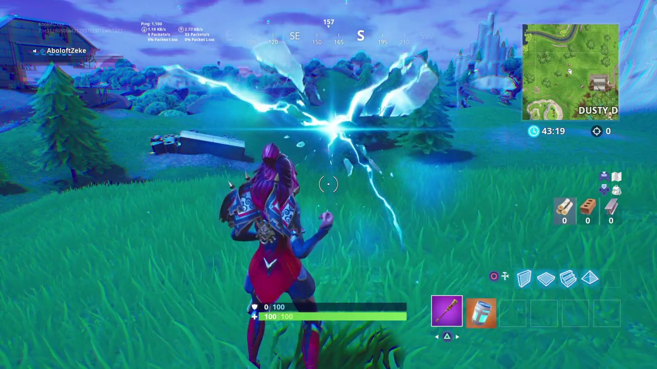 Fortnite 1000 ping - YouTube