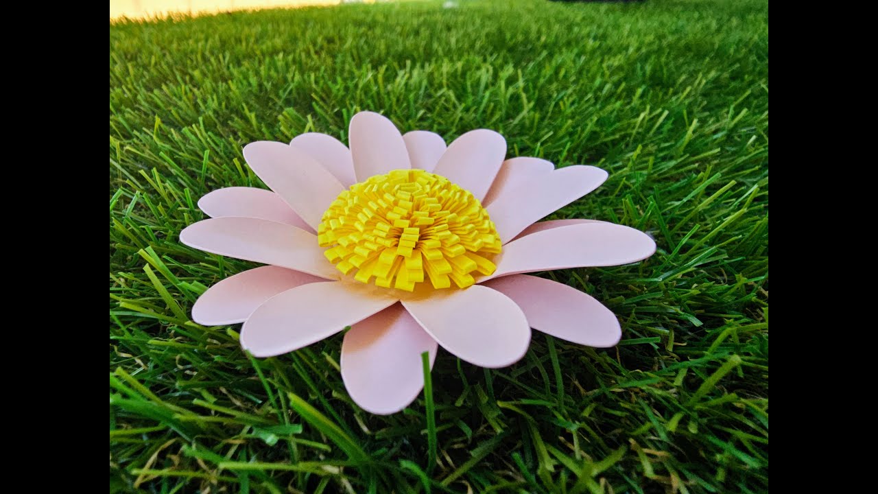 DIY Paper Flower Daisy 4 - YouTube
