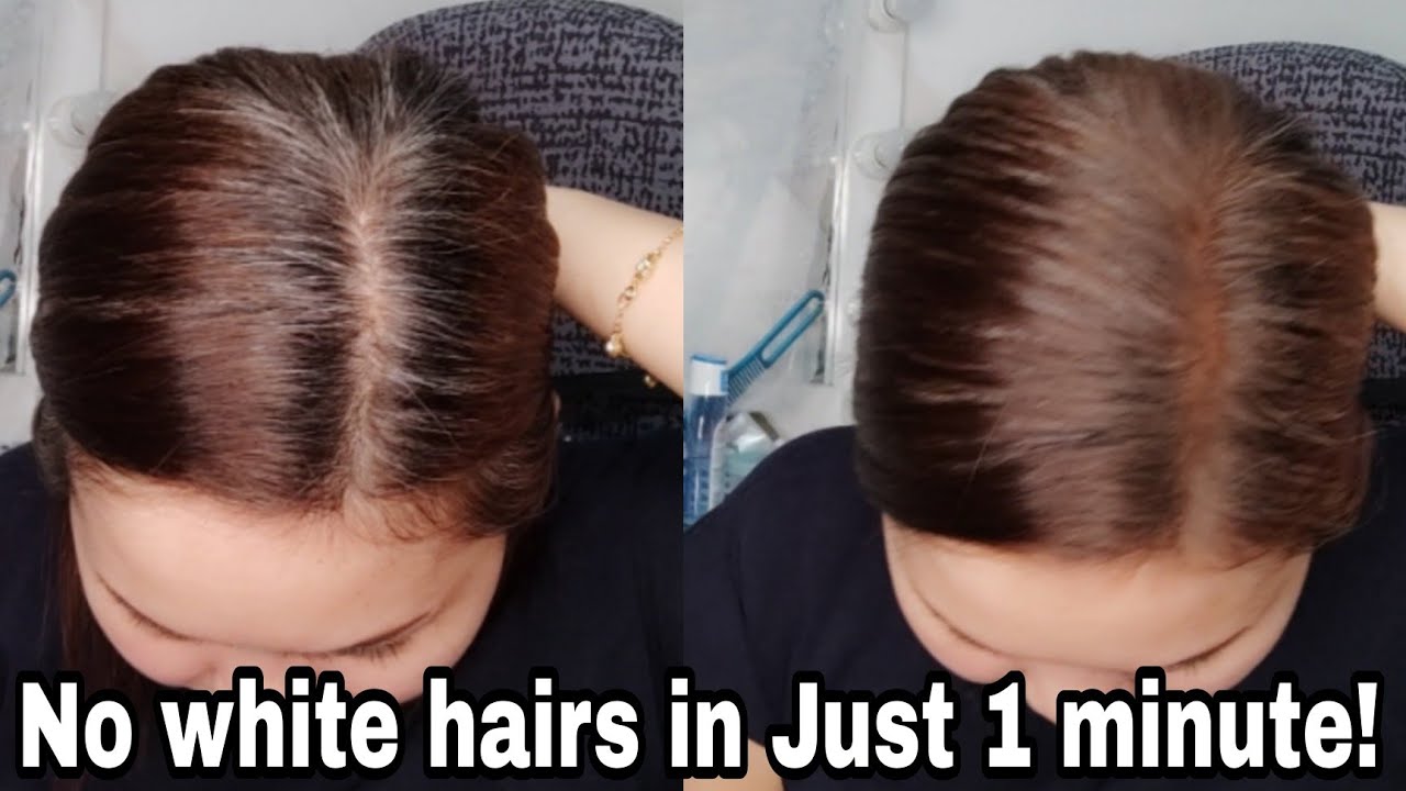 Madaliang Solusyon sa Puting Buhok || Tresemmé Root Touch-Up Review ...