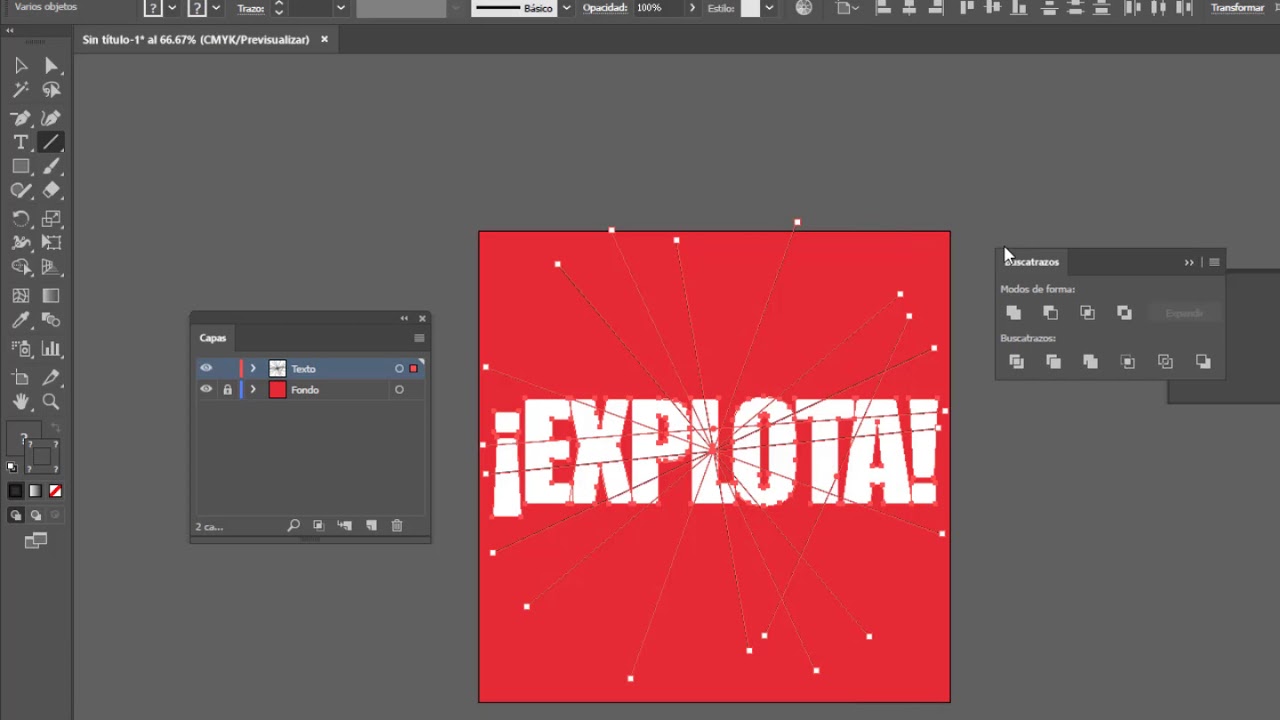 Ejercicio Explosión Con Adobe Illustrator (Primera parte) - YouTube
