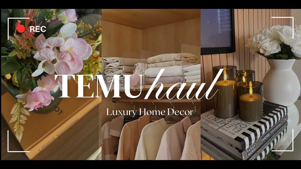 HUGE TEMU Luxury Home Decor HAUL | BUDGET Home Decor DIY IDEAS | EASY ...