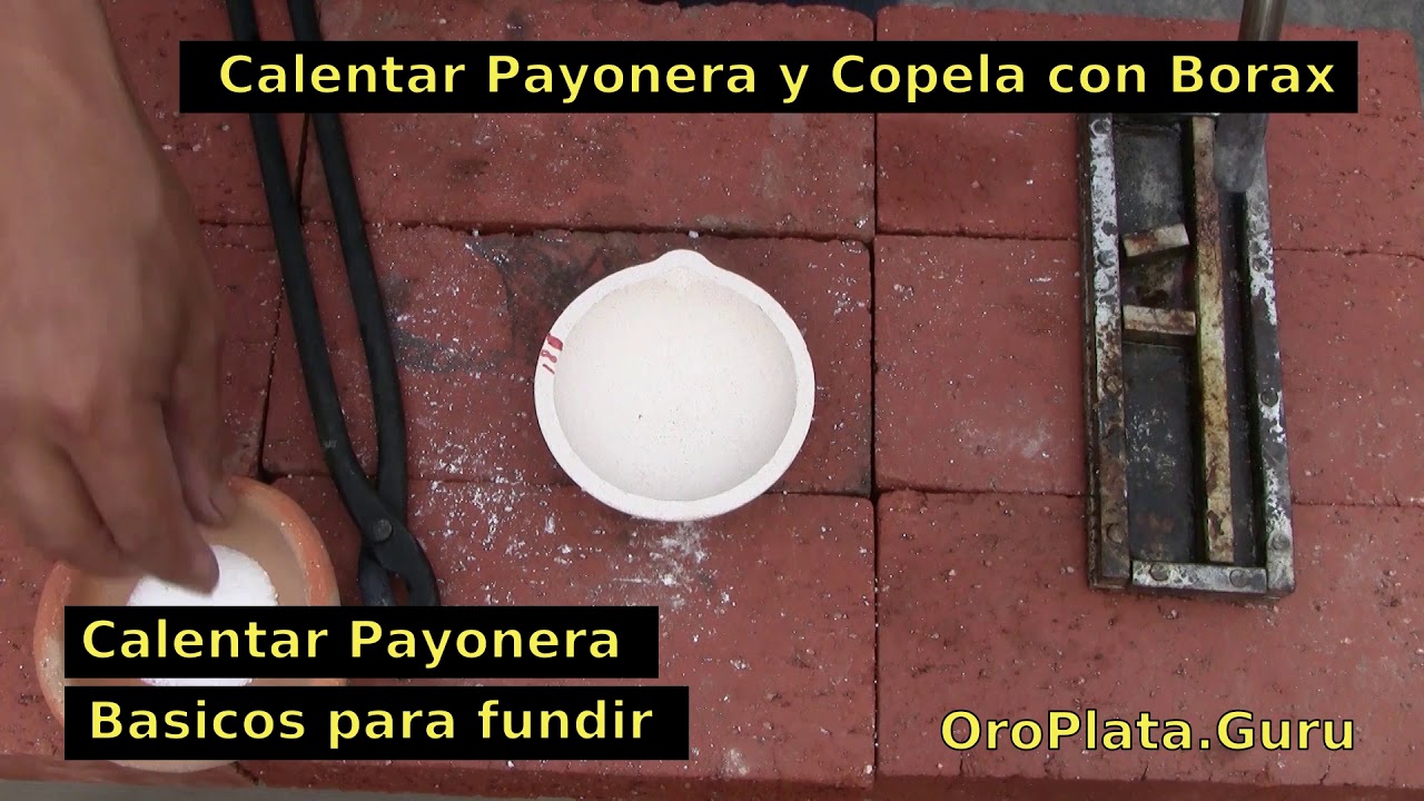Calentar la payonera y la copela antes de fundir - YouTube