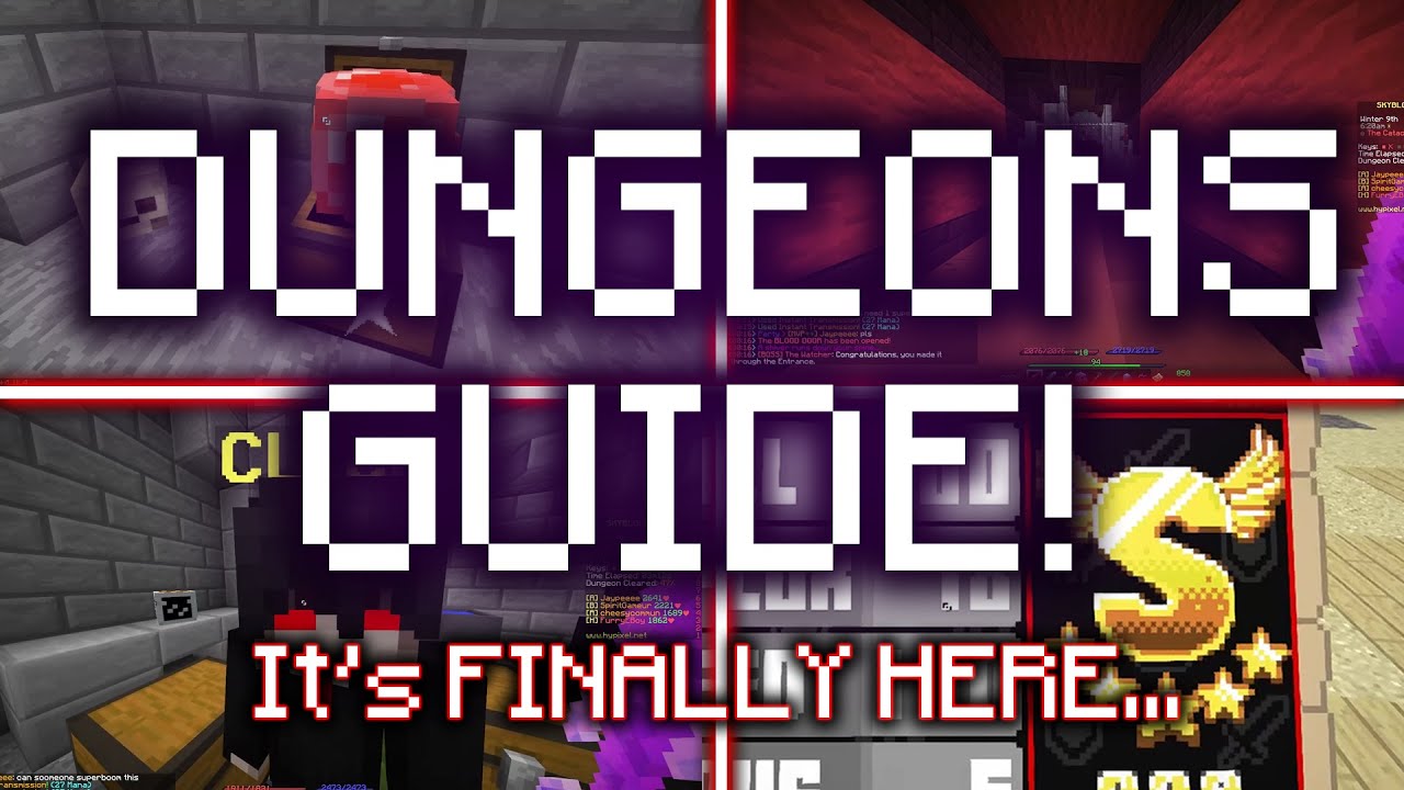 DUNGEONS! EVERYTHING YOU MUST KNOW! - [Hypixel Skyblock] - YouTube