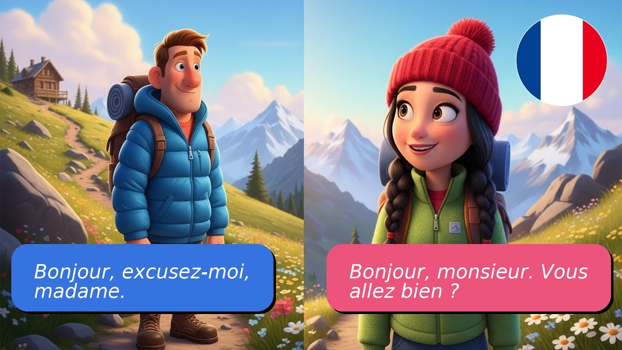 5 Simple French Conversations | Mountain Hiking Stories for A1-A2 ...